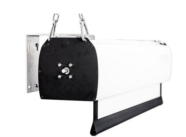 Screenline LODO motor 550x412cm u/sort kant, lystett, gain 1.2 - AV Partner